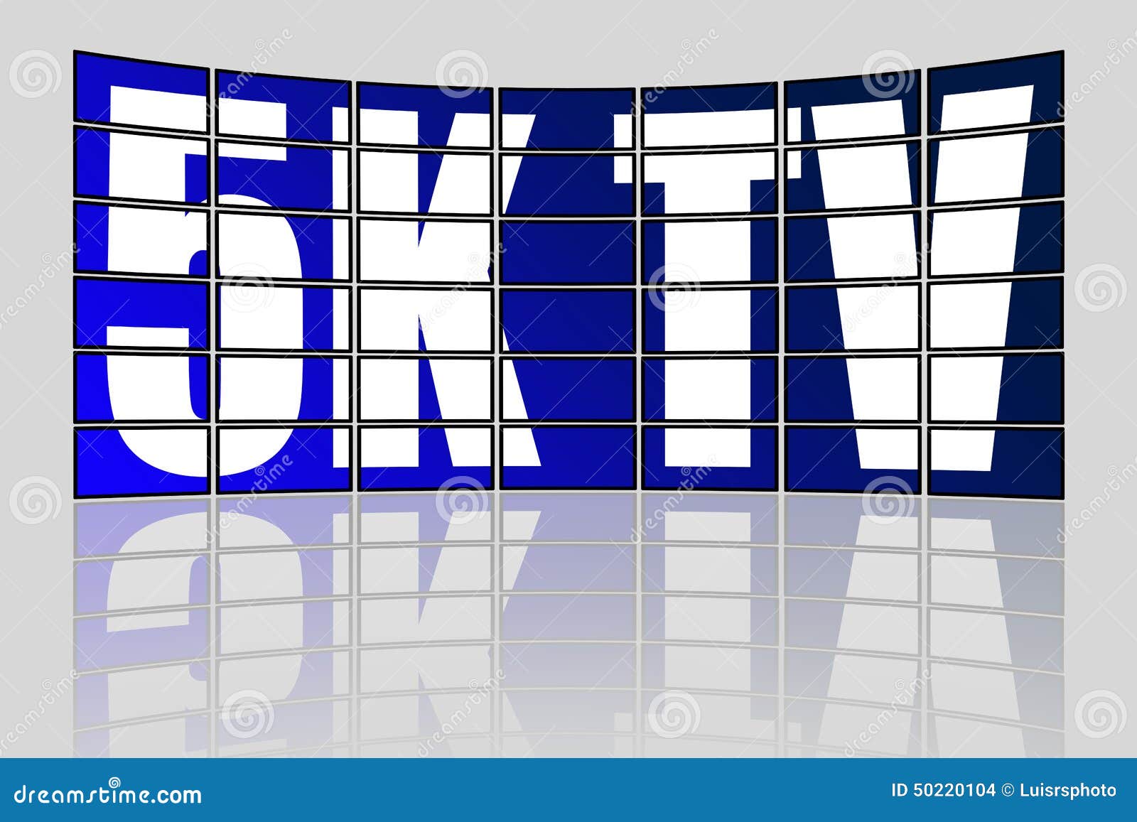 Ultra High Definition 5K TV Concept Stock Illustration - Illustration ...