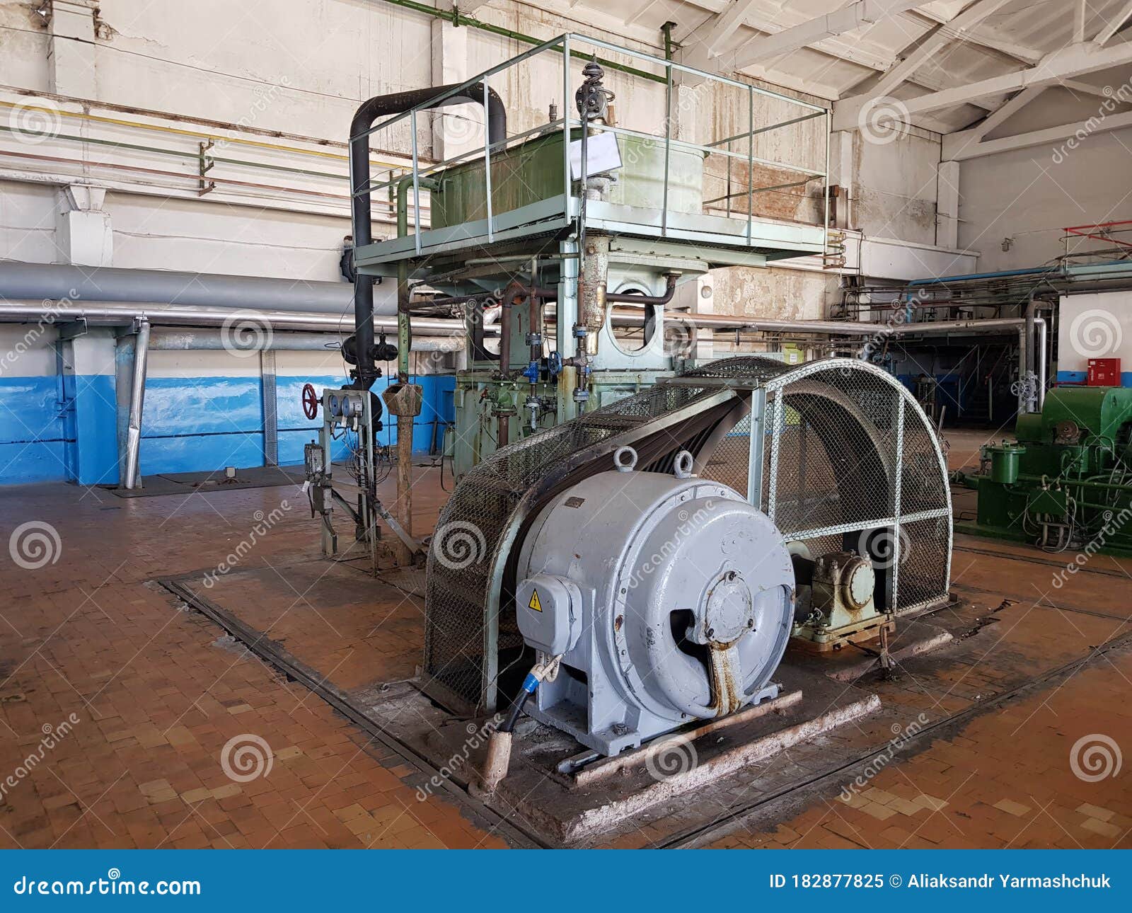 Ultra-high Pressure Compressor for Nitrogen Compression Stock Image ...