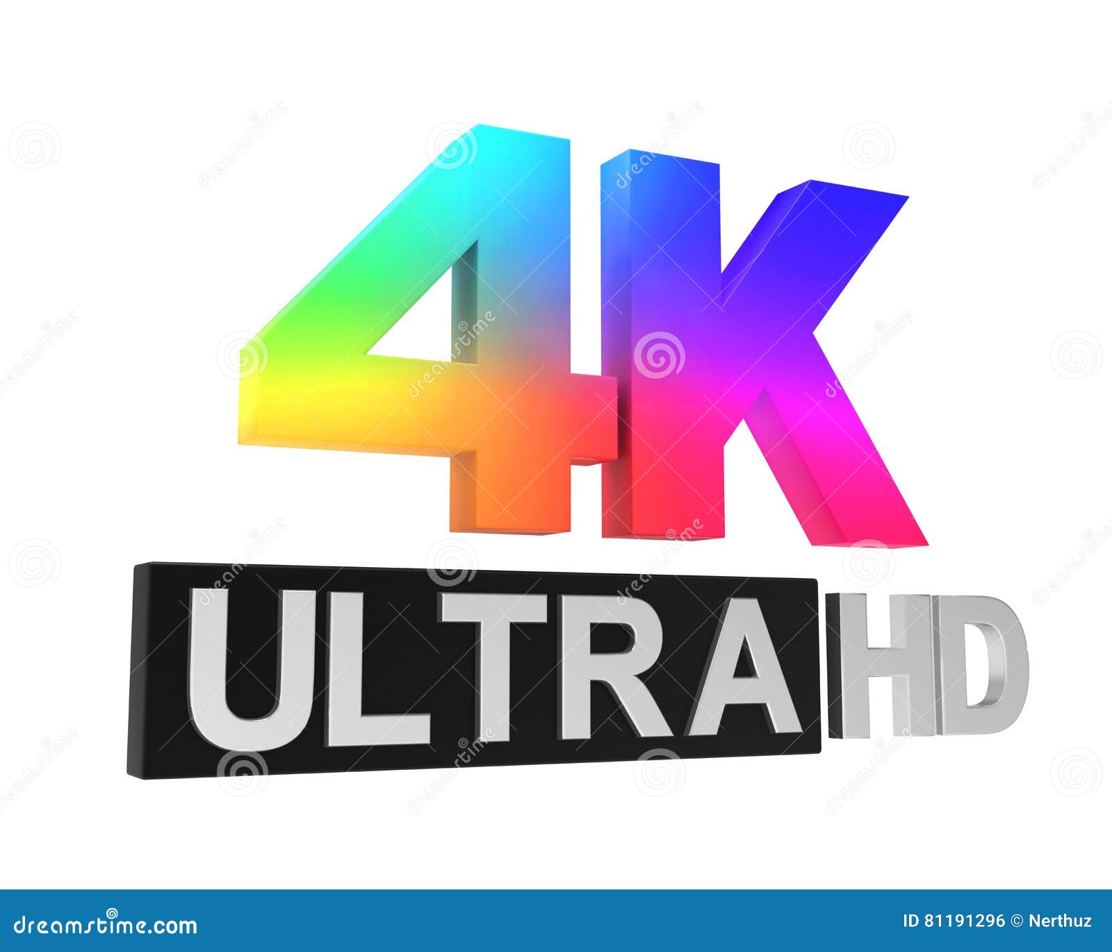 Ultra icône de HD 4K illustration stock. Illustration du affichage ...