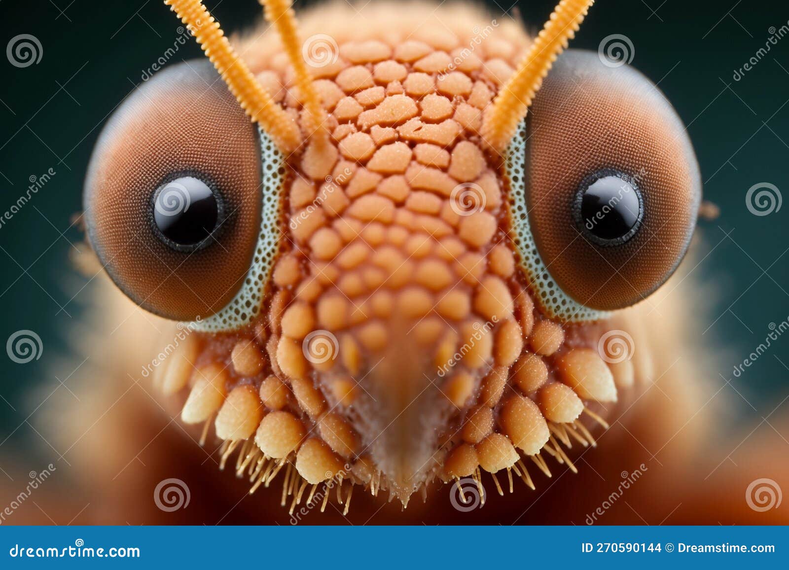 Ultra Macro Close Up of the Eyes of a Beetle, Generative Ai Stock ...
