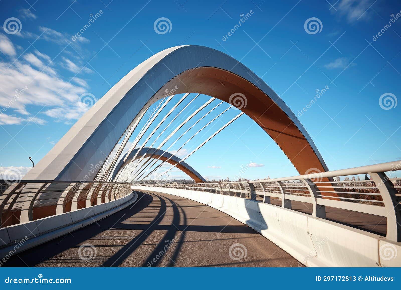 An Ultra-modern Bridge Design Using Deconstructionist Principles Stock ...