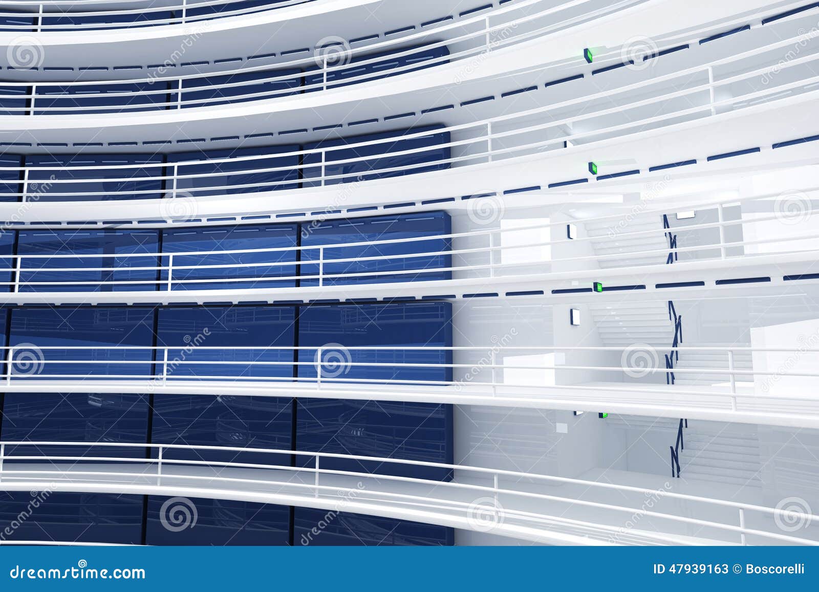 Ultra Modern Futuristic Data Center Illustration Stock Illustration ...