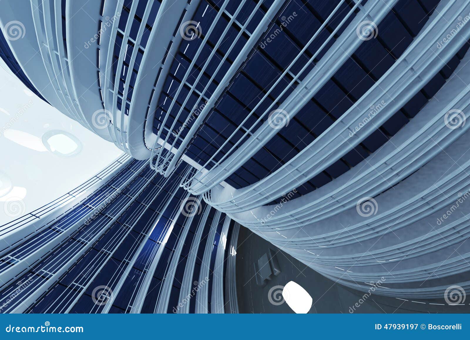 Ultra Modern Futuristic Data Center Illustration Stock Illustration ...