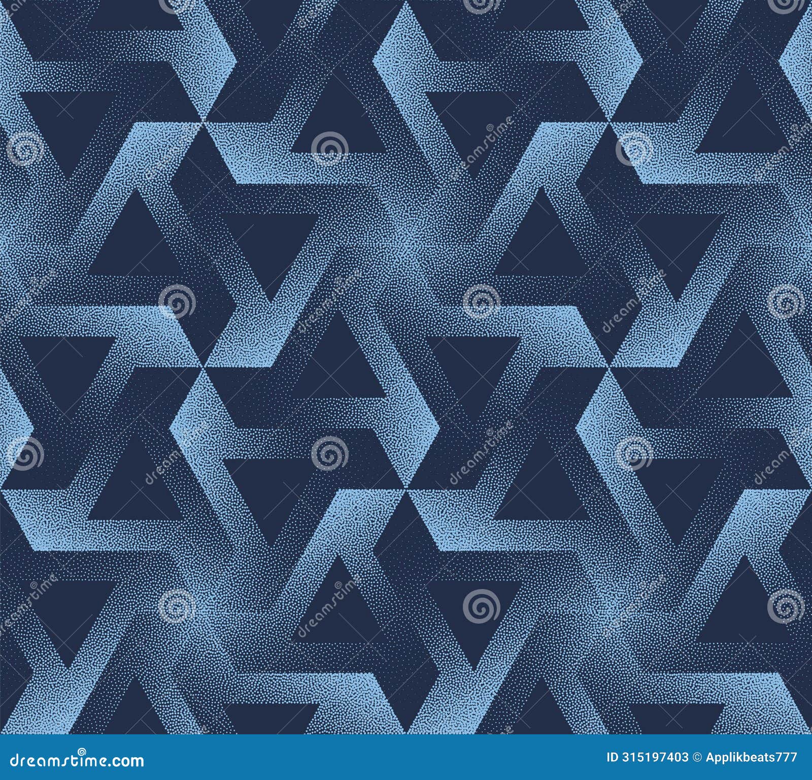 Ultra Modern Geometric Seamless Pattern Trend Vector Blue Abstract ...