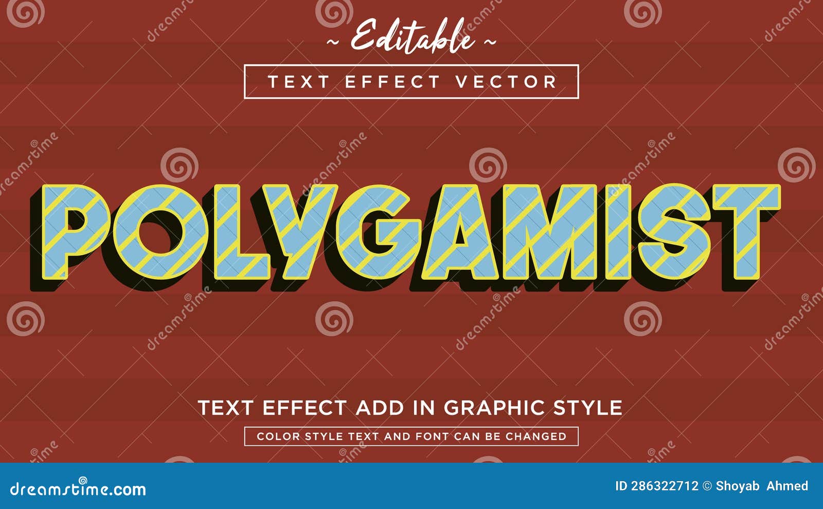 Ultra Modern Text Effect Style with Amazing Background Stock Vector ...