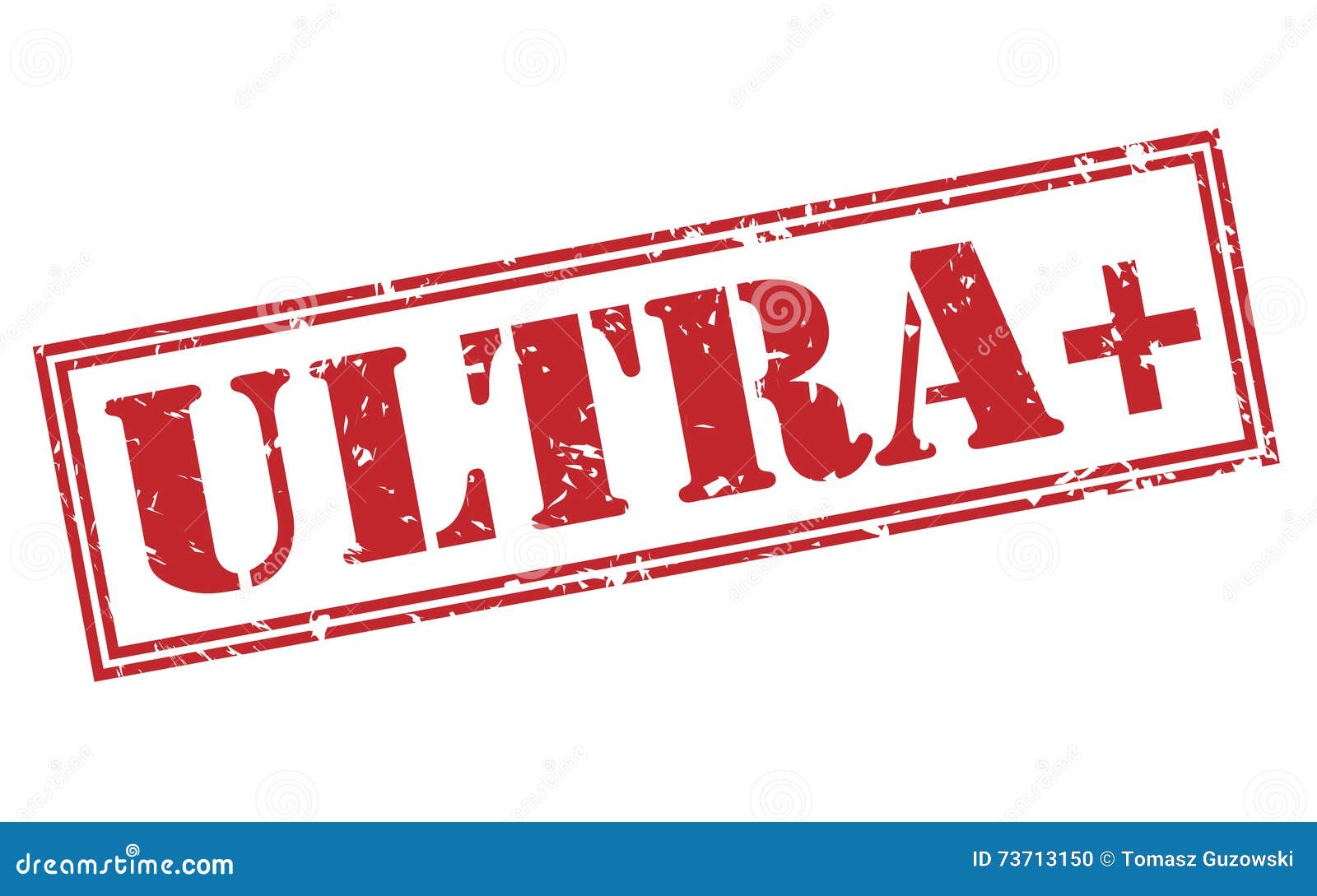 Ultra plus red stamp stock illustration. Illustration of sticker - 73713150