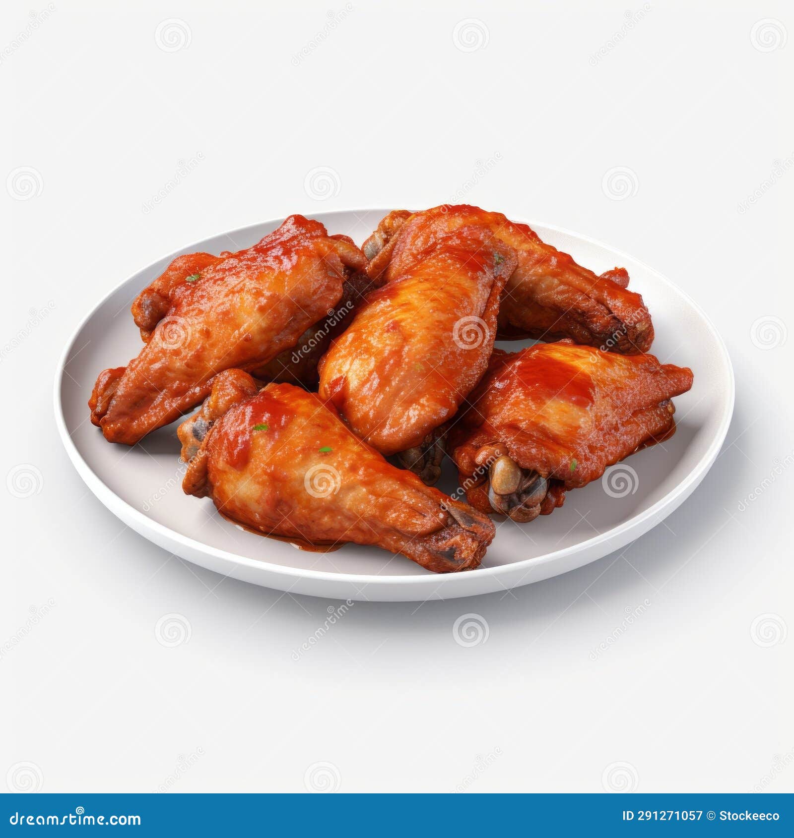 Ultra Realistic 4k Chicken Wings - 3d Art Stock Image | CartoonDealer ...