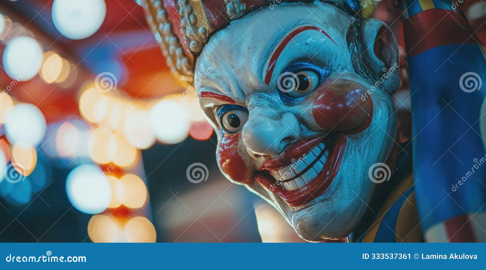 Ultra-realistic Circus Clown with Dramatic Expression and Vivid Colors ...