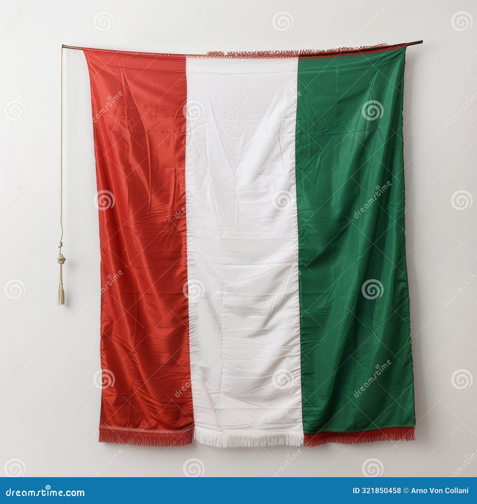 Ultra-Realistic Hungarian Flag with Red, White, and Green Stripes Stock ...