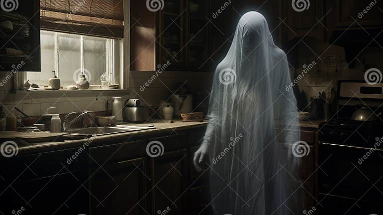 Ultra Realistic 8k Resolution Ghost in Kitchen - Horror-inspired Image ...