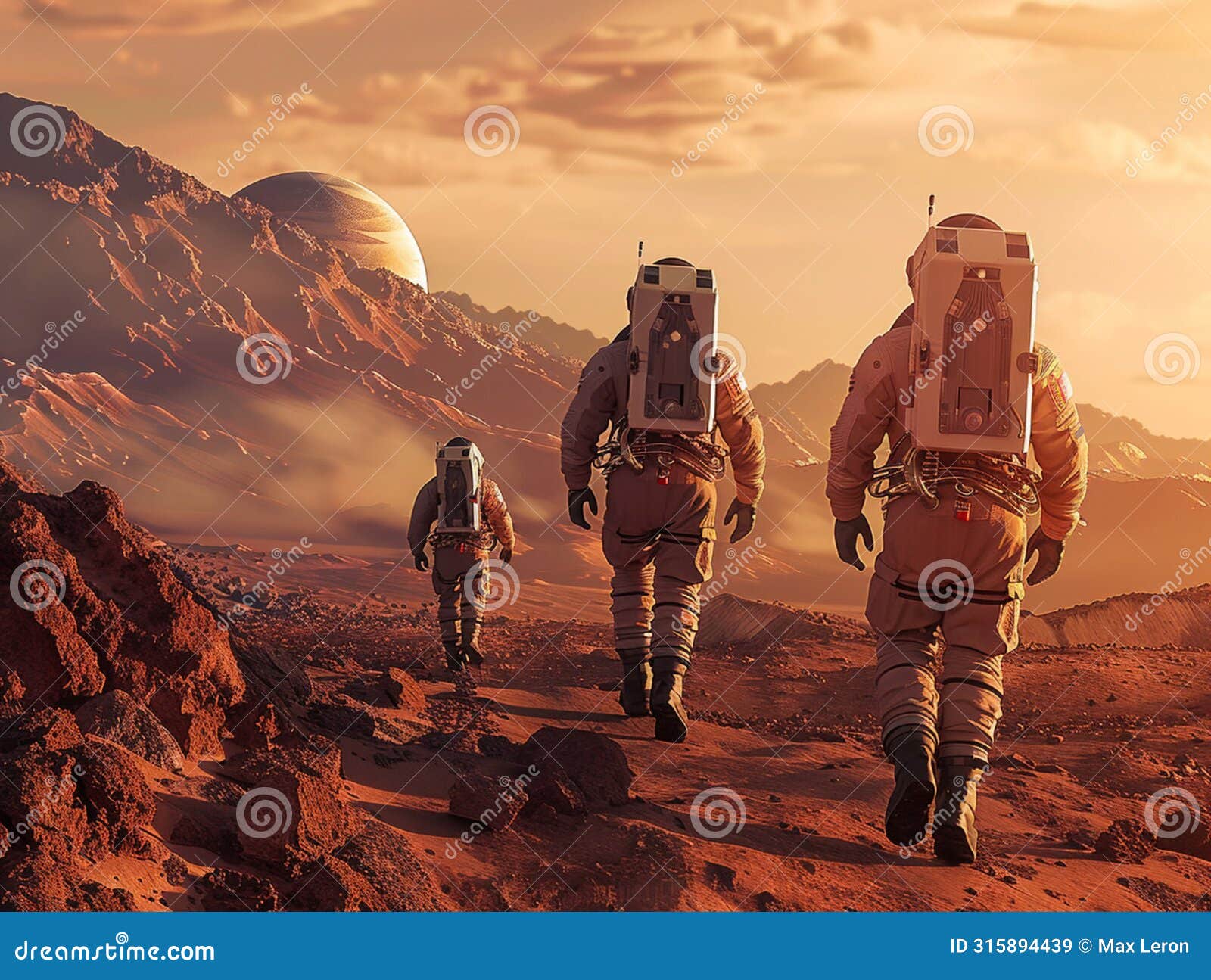 Ultra Realistic Photo Conquest of Mars Stock Illustration ...