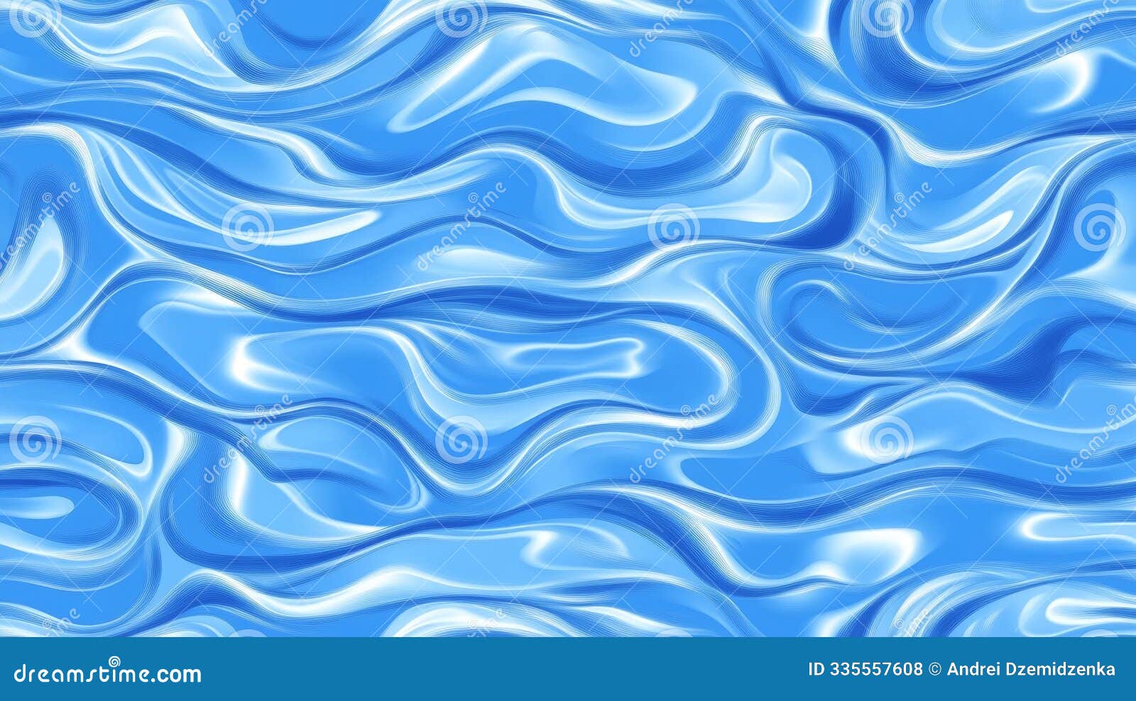 An Ultra-smooth, Tileable Water Texture in a Vivid Blue Pattern ...