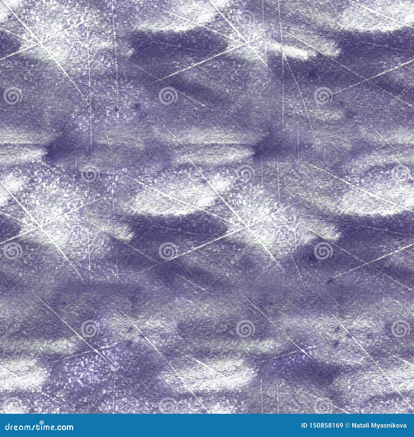 Ultra Violet Abstract Hand Painted Seamless Pattern, Raster Background ...