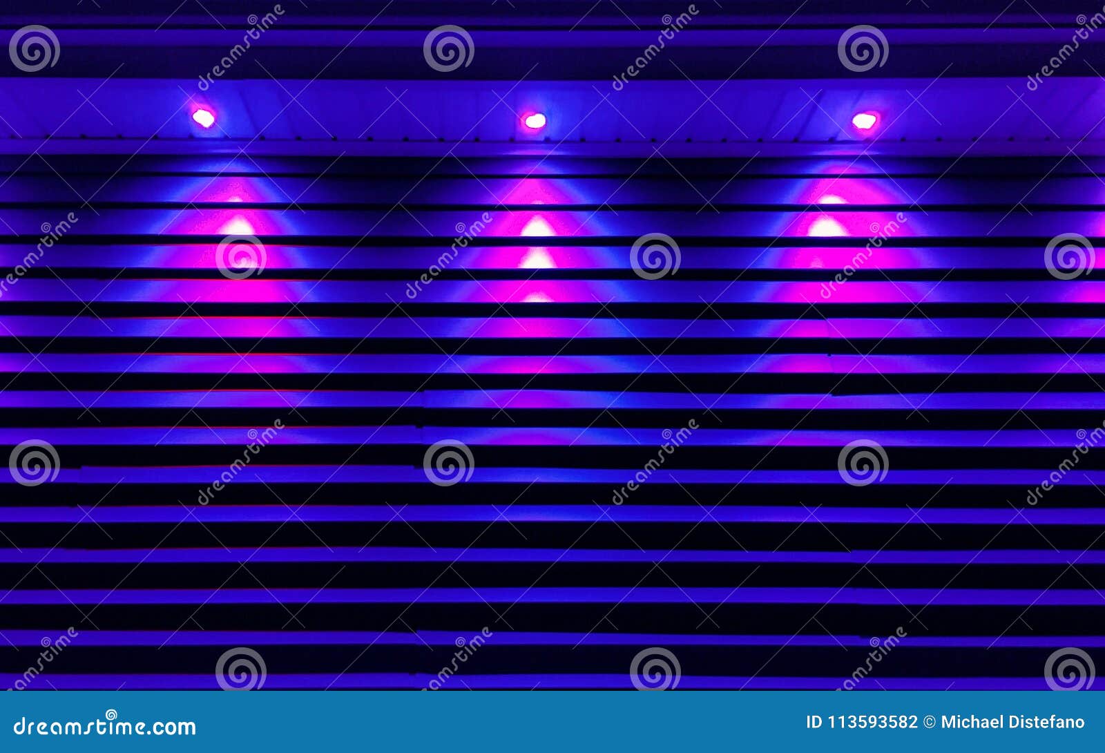 Ultra Violet Building Lighting Stock Photo - Image of creative ...