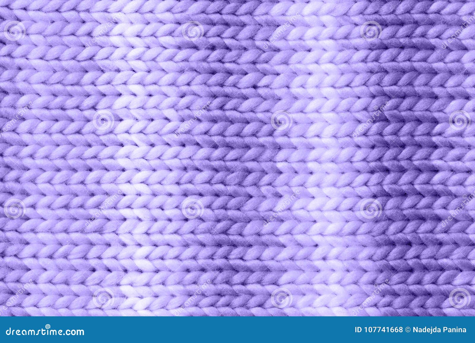 Ultra Violet Colors Rainbow Knitted Texture. Close Up Stock Photo ...