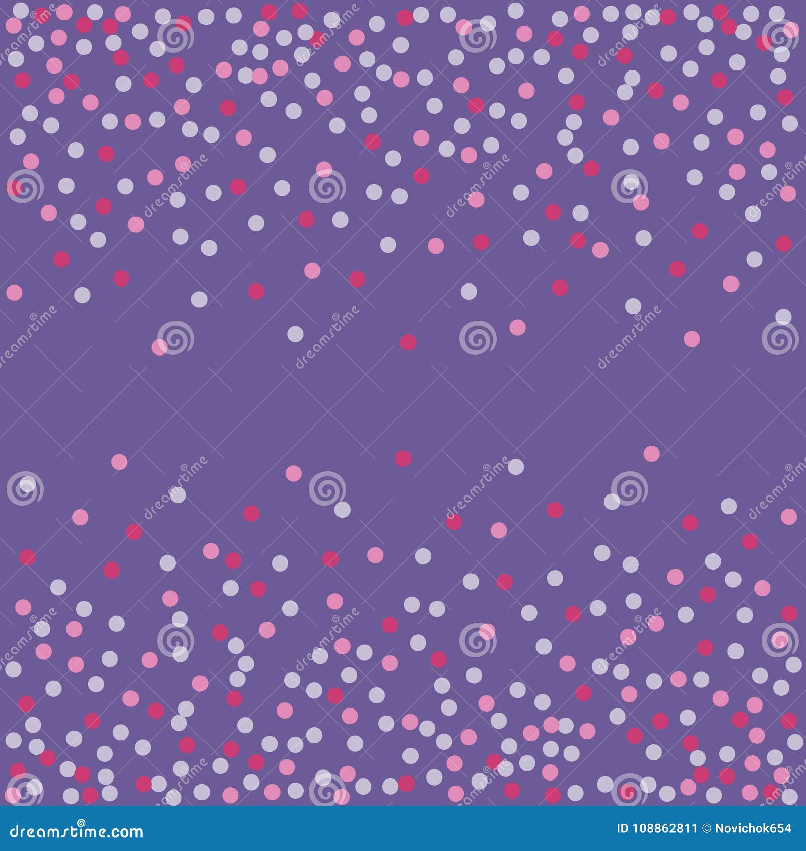 Ultra Violet. Confetti Backdrop Stock Vector - Illustration of ...