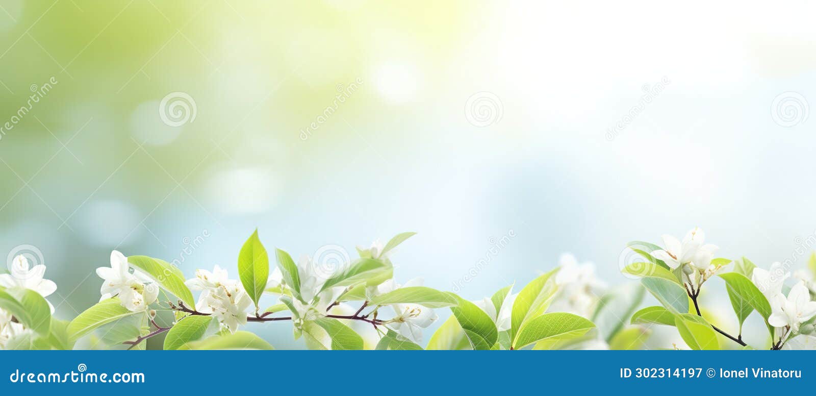 Ultra Wide Background Showing Softly Lit Spring Fruit Tree Branches at ...