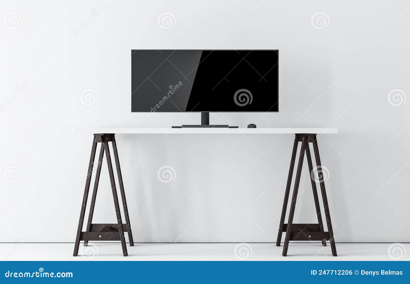 Room Monitor Table Computer Setup Stock Illustrations – 71 Room Monitor ...