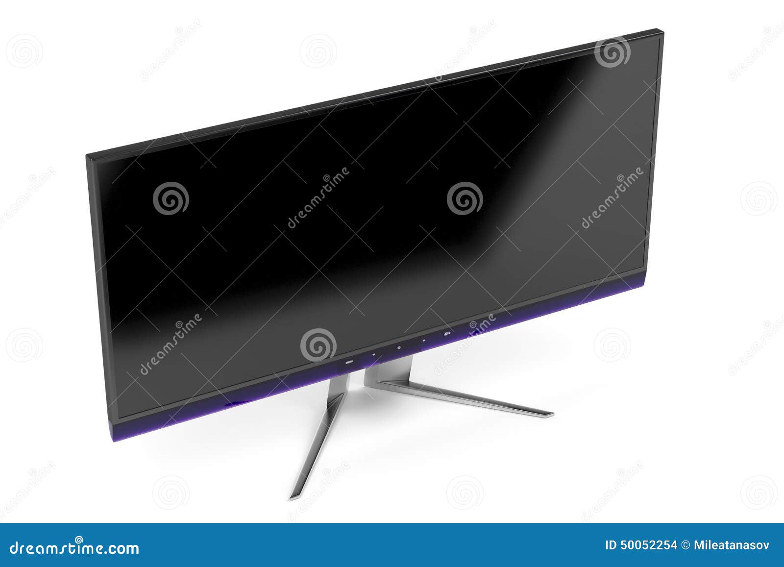 Ultra Wide Computer Monitor Stock Illustration - Illustration of ...