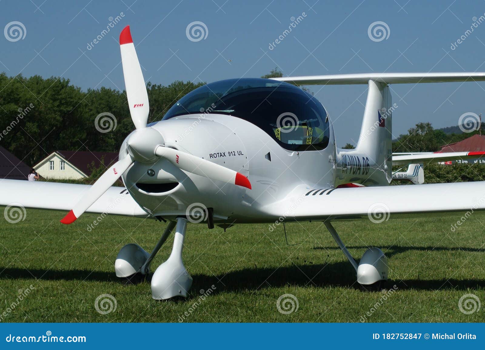 Ultralight Aircraft at Grass Airfield Editorial Photography - Image of ...