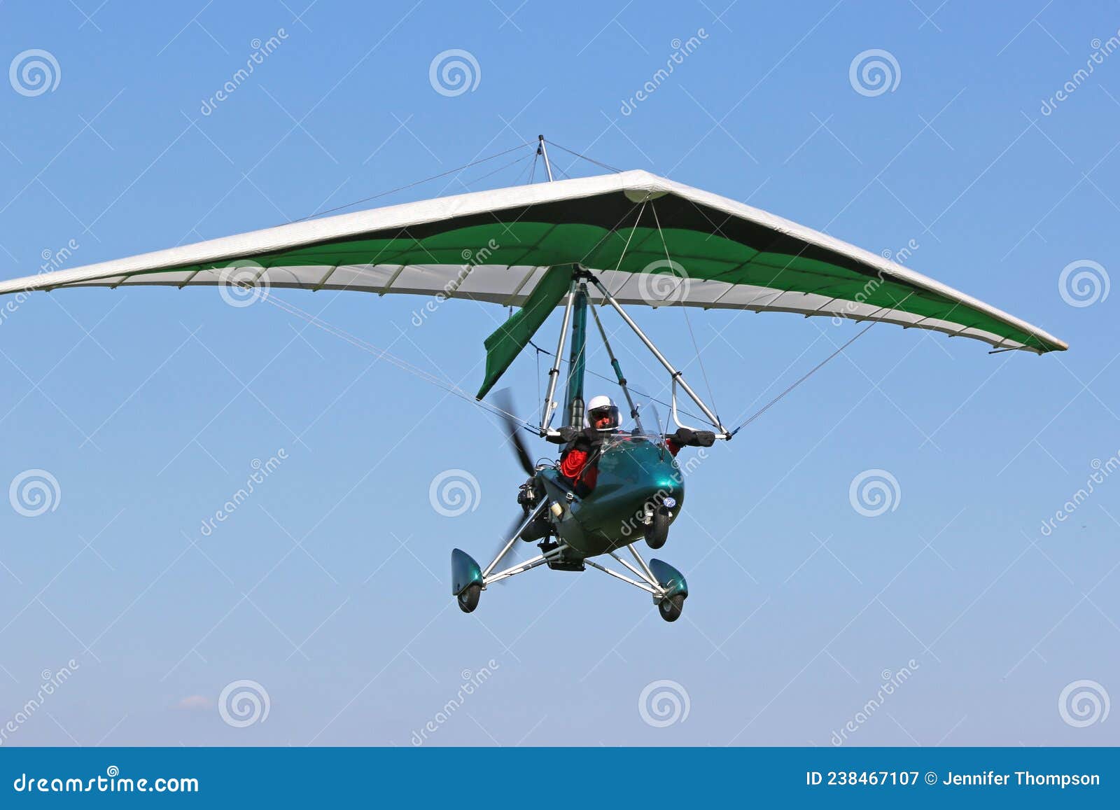 Ultralight Airplane Flying in a Blue Sky Stock Image - Image of ...