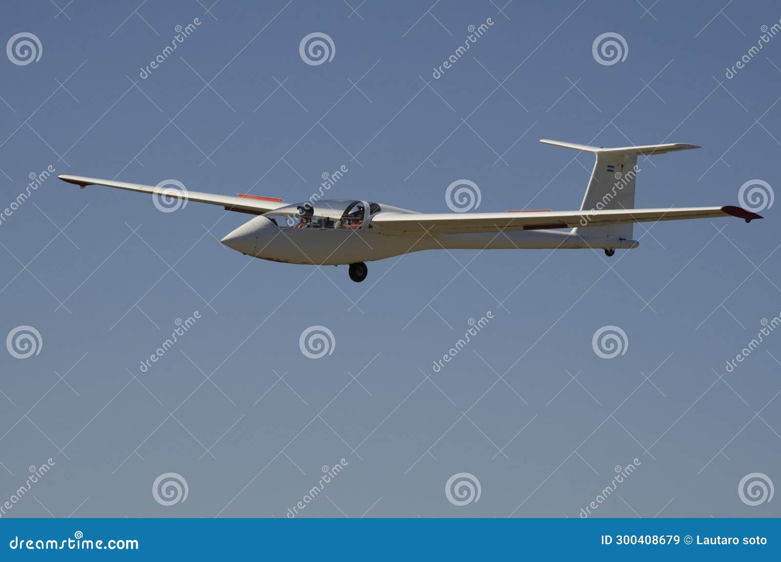 Ultralight Glider with Blue Sky Background Stock Image - Image of ...