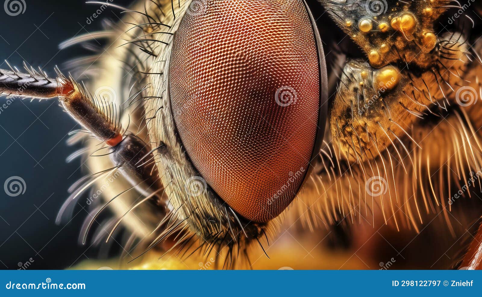Ultramacro of the Compound Eye of an Insect, Made with Generative Ai ...