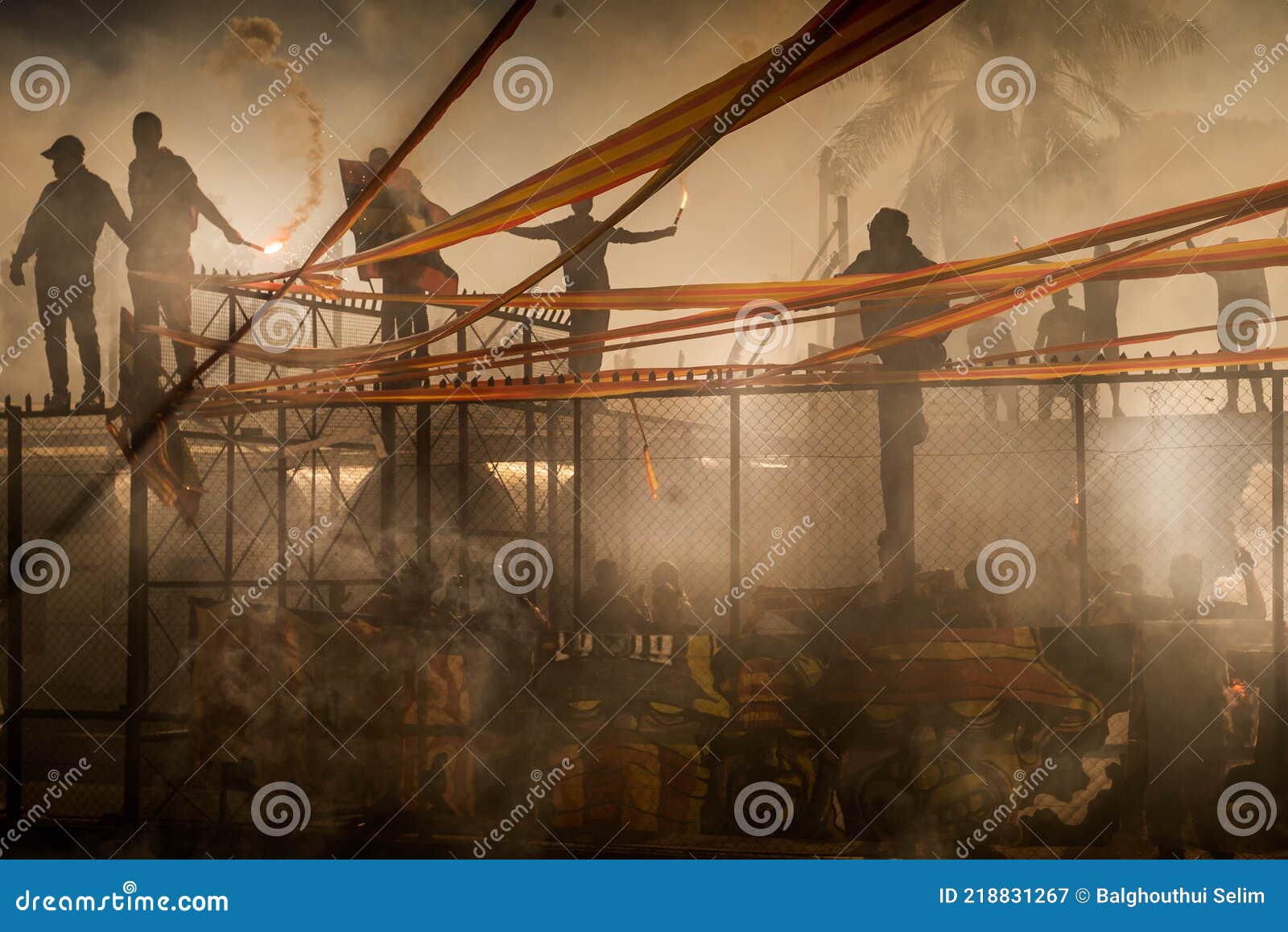 Ultras Pyro show stock image. Image of support, show - 218831267