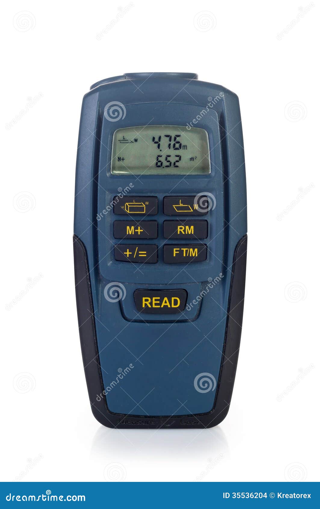 Ultrasonic Laser Measuring Tool Stock Photo - Image of length, long ...