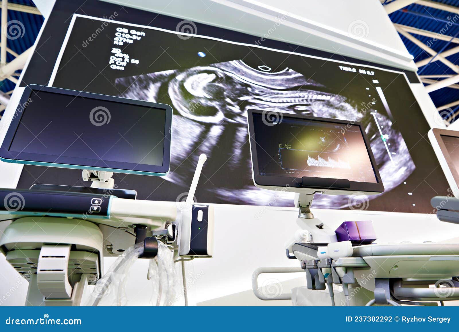 Ultrasonic Medical Apparatus Stock Photo - Image of illness, medicine ...