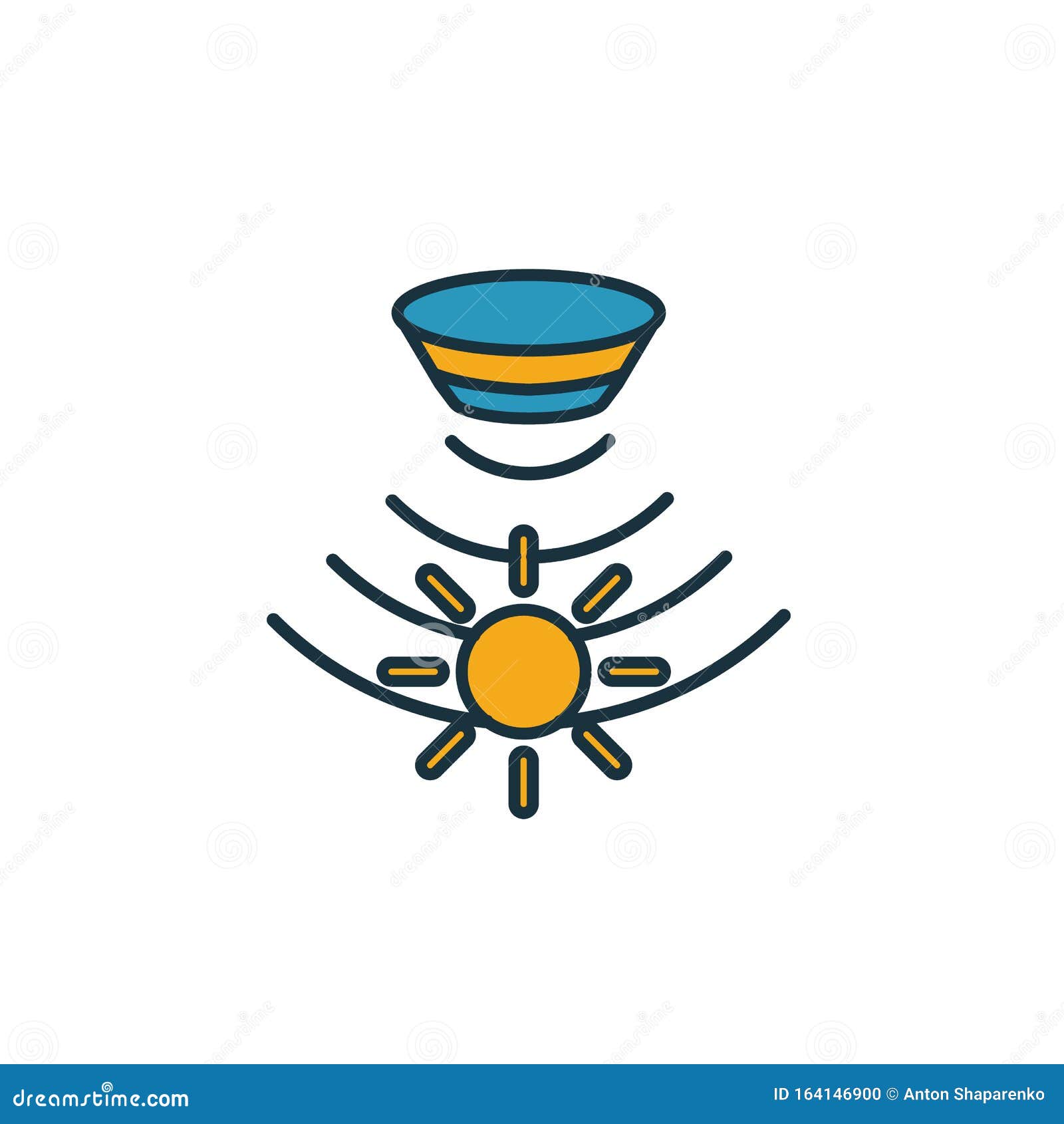 Ultrasonic Sensor Icon From Sensors Icons Collection Creative Two