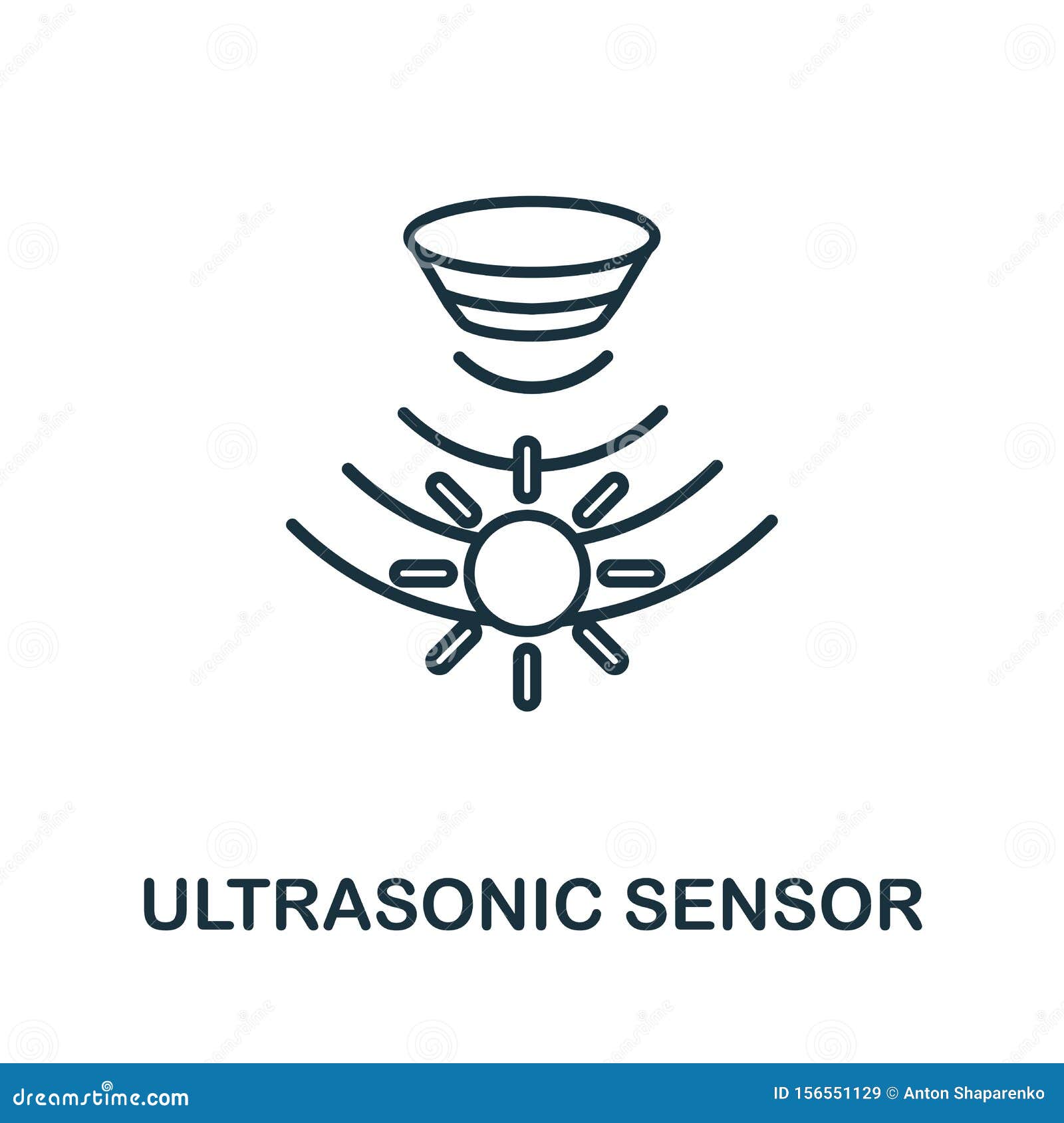 Ultrasonic Sensor Outline Icon. Thin Line Style from Sensors Icons ... Ultrasonic Sensor Outline Icon. Thin Line Style from Sensors Icons ...