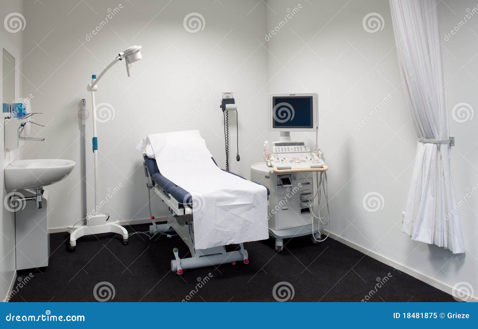 Ultrasound exam room stock image. Image of medical, hygiene - 18481875