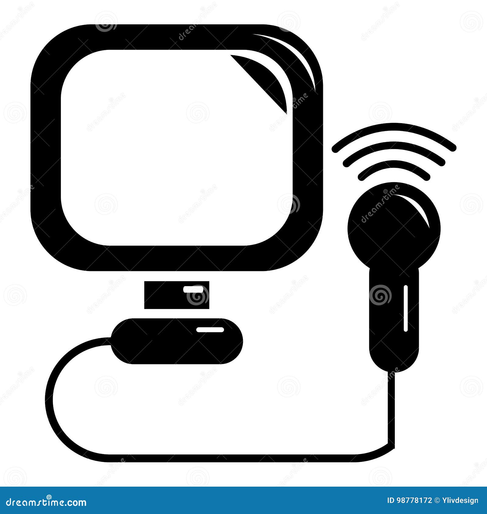 Ultrasound Icon Simple Black Style Stock Vector Illustration Of