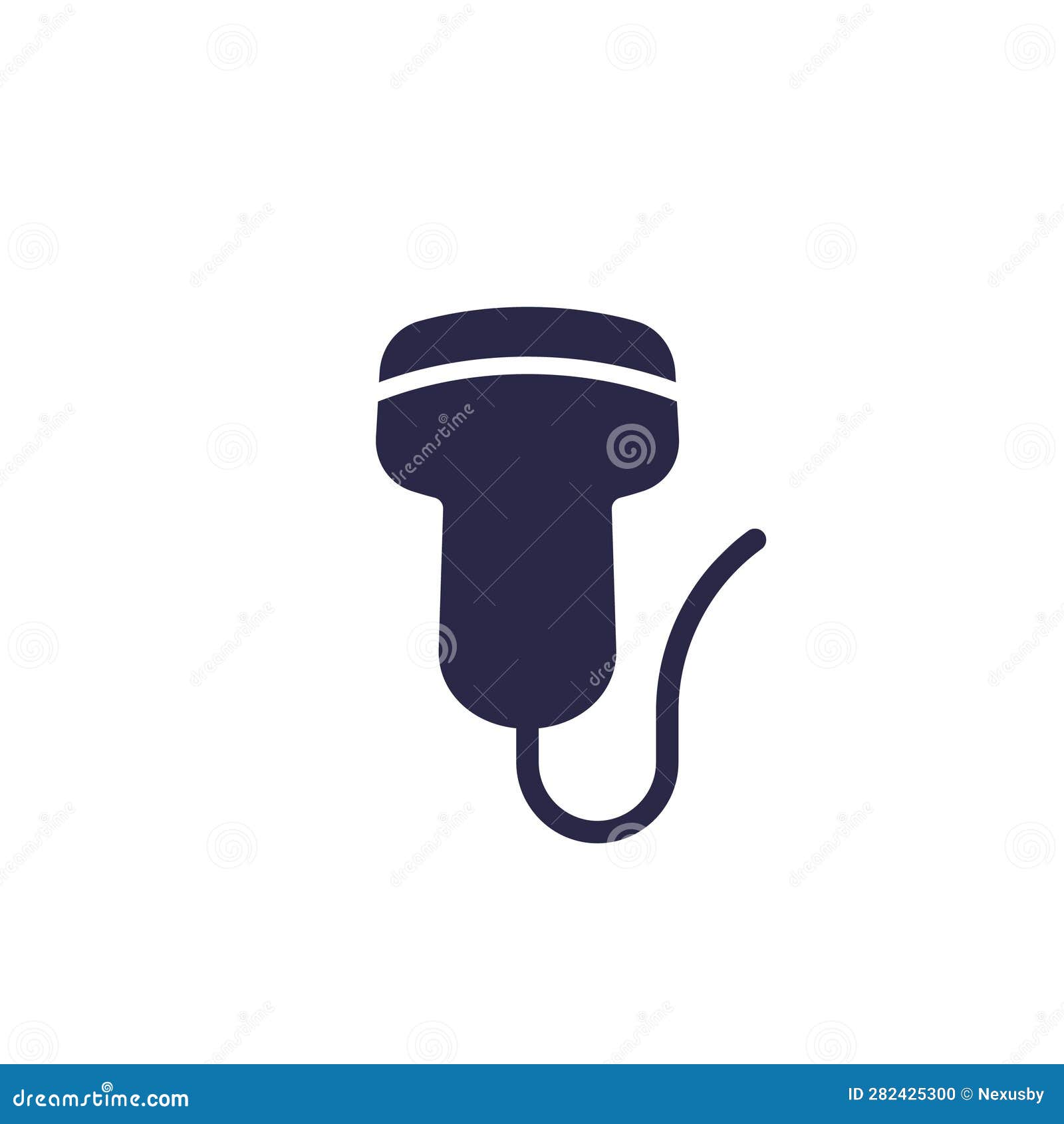 Ultrasound Icon, Ultrasonic Scanning Vector Stock Vector - Illustration ...