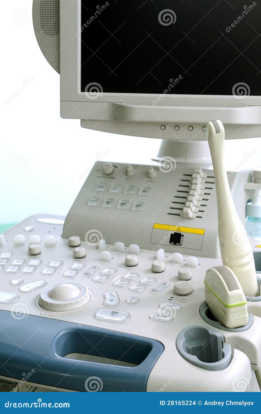 Ultrasound machine stock photo. Image of device, display - 28165224