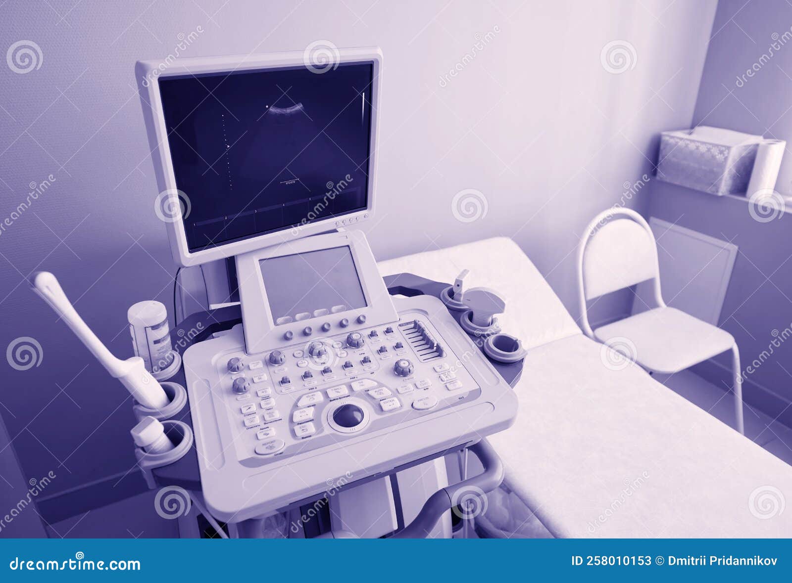 Ultrasound Machine in the Clinic for Examination Stock Image - Image of ...
