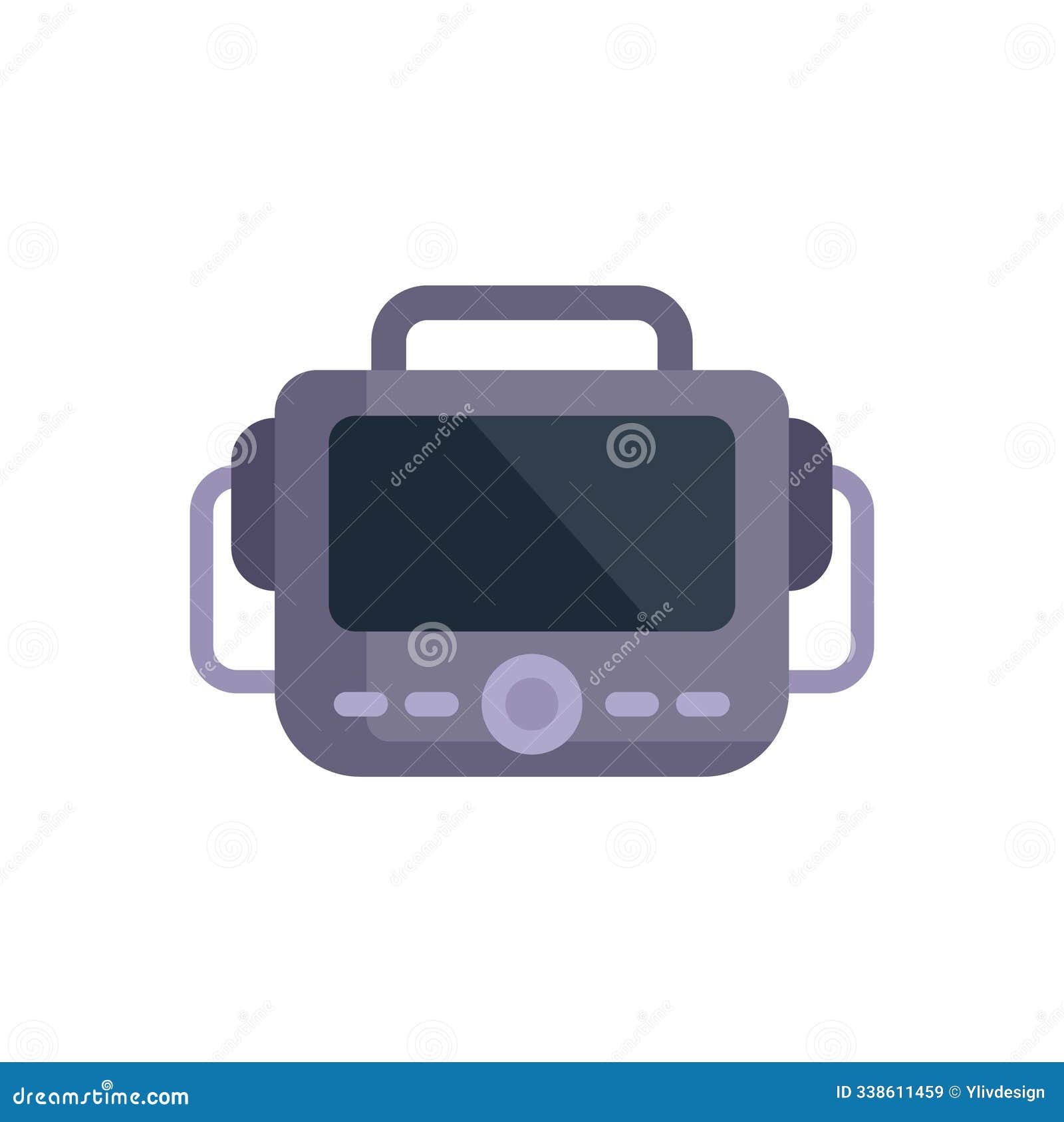 Ultrasound Machine Medical Technology Silhouette Cartoon Vector ...