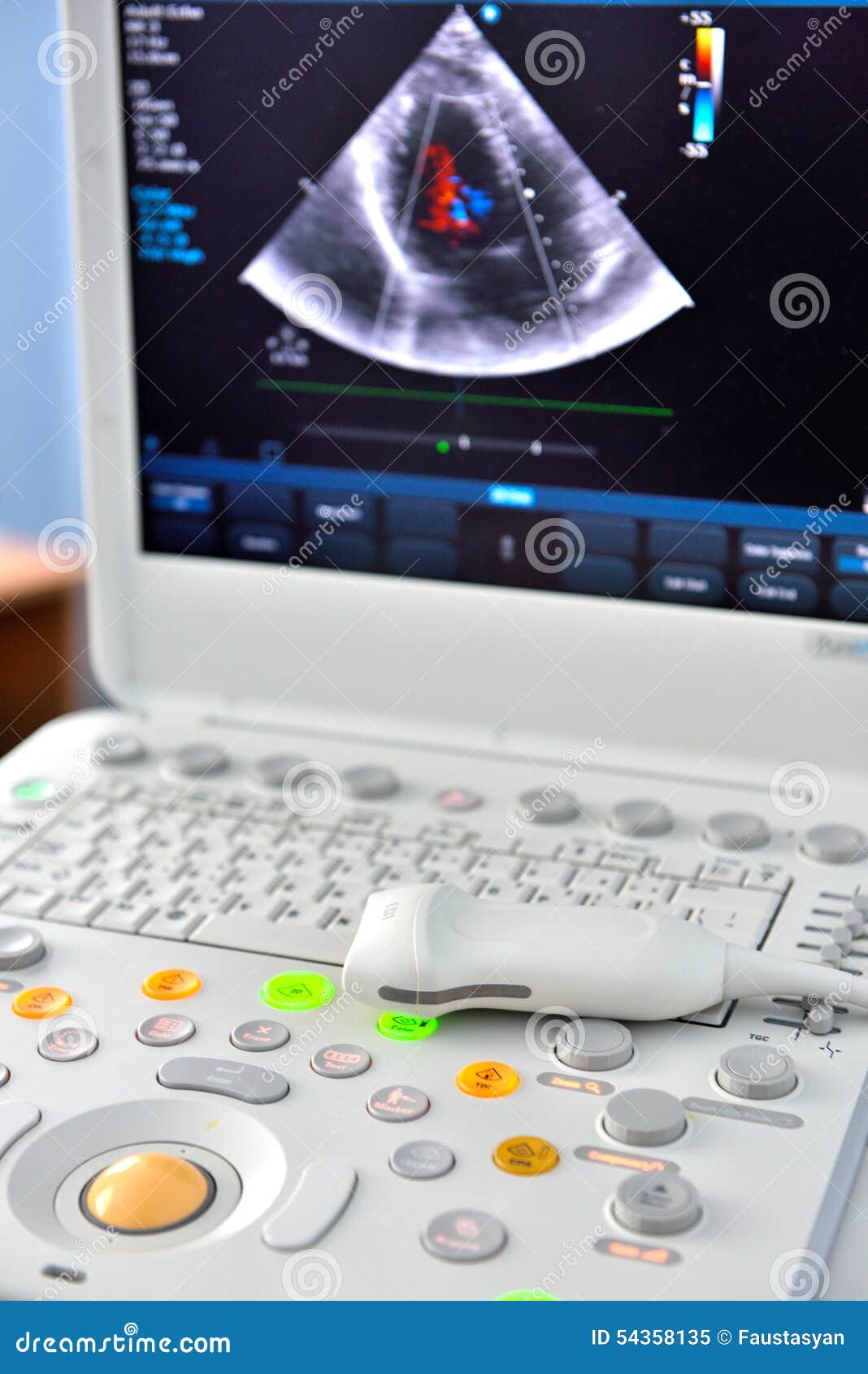 Ultrasound machine stock image. Image of comparison, health - 54358135