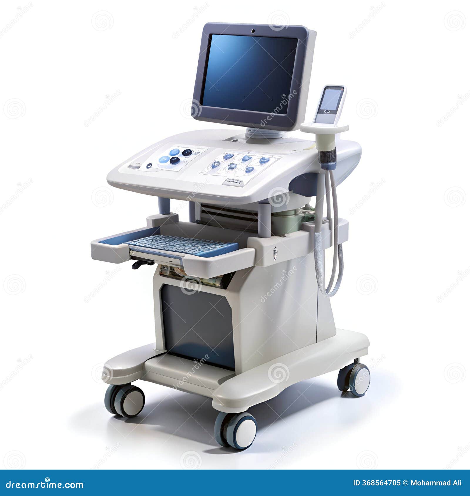 Ultrasound Machine Featuring A High-resolution Monitor Displaying A ...