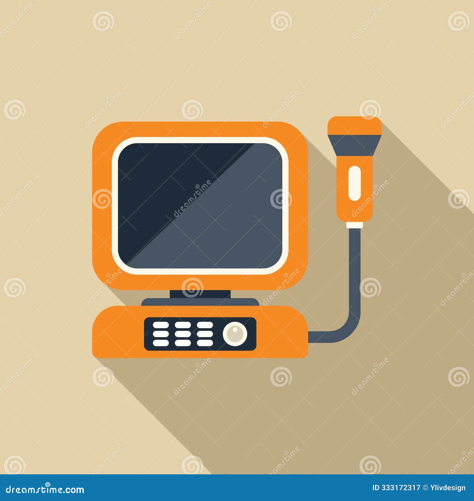 Ultrasound Machine Scan Device for Sonography Procedure Stock ...