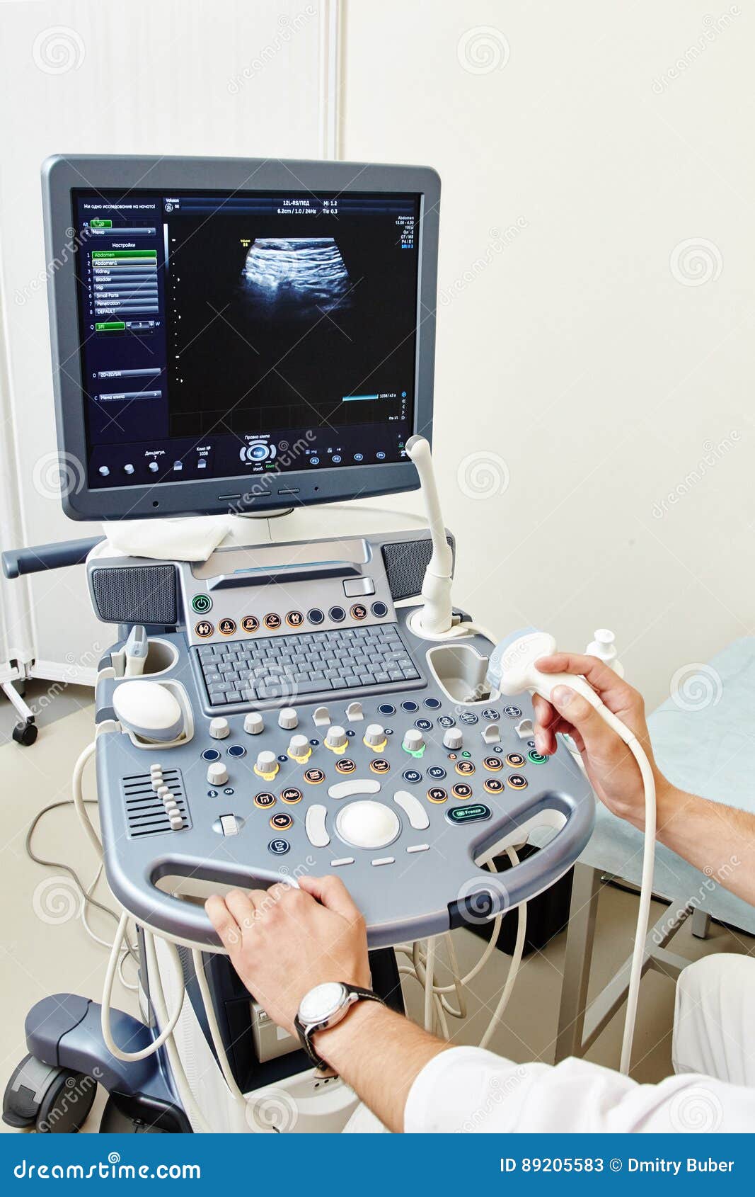 Ultrasound medical device stock image. Image of doctor - 89205583