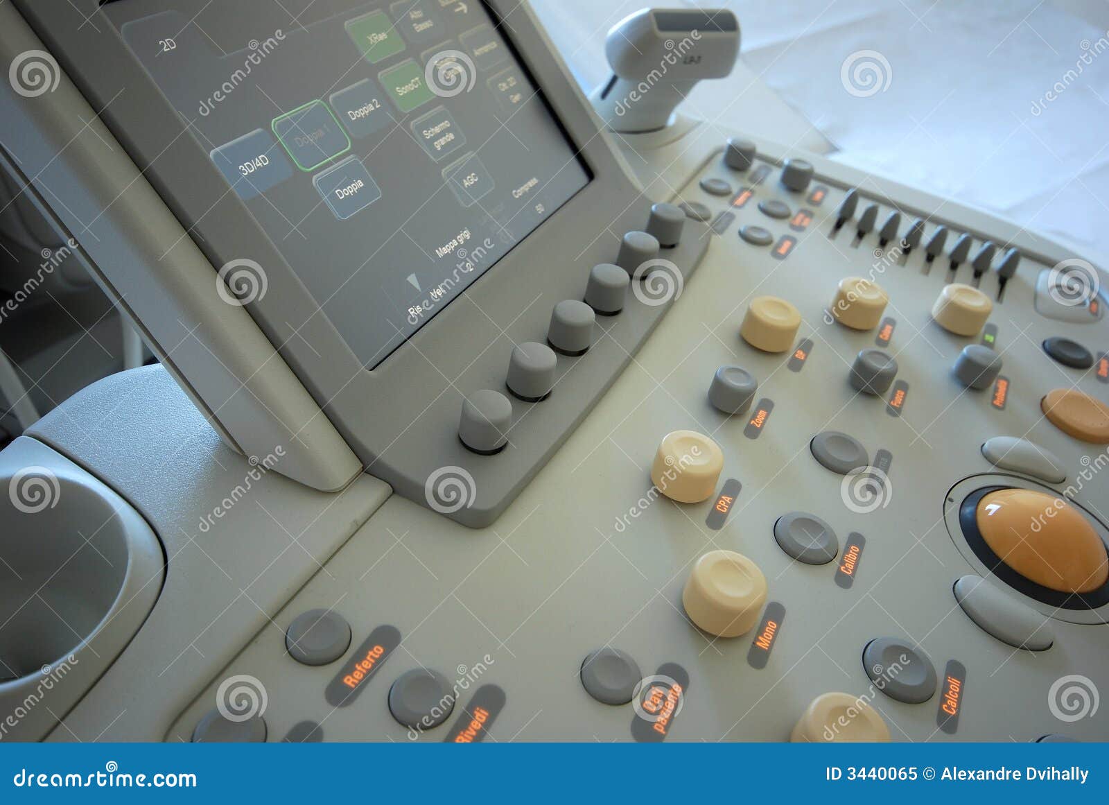 Ultrasound scanner stock image. Image of medicine, black - 3440065