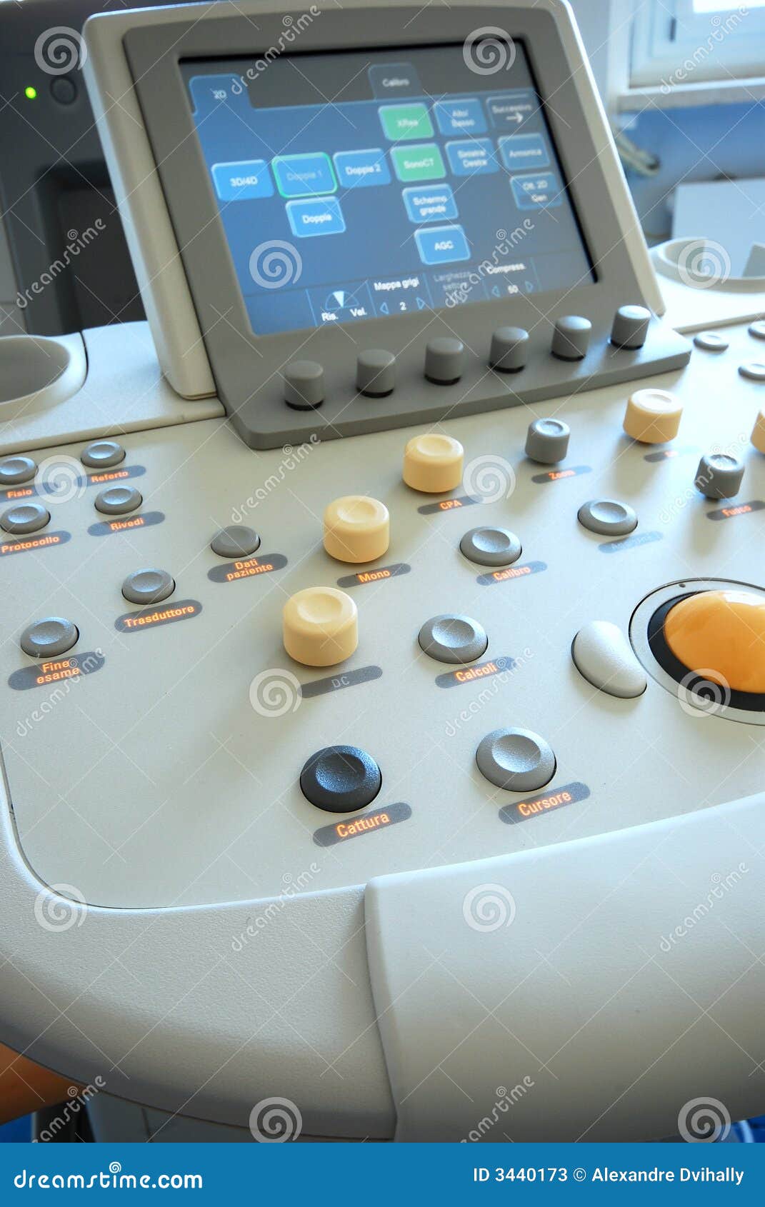 Ultrasound scanner stock image. Image of examine, film - 3440173