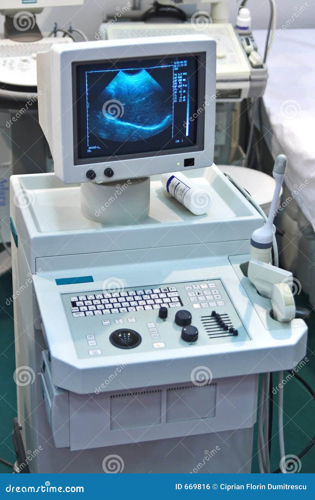 Ultrasound scanner stock photo. Image of objects, human - 669816