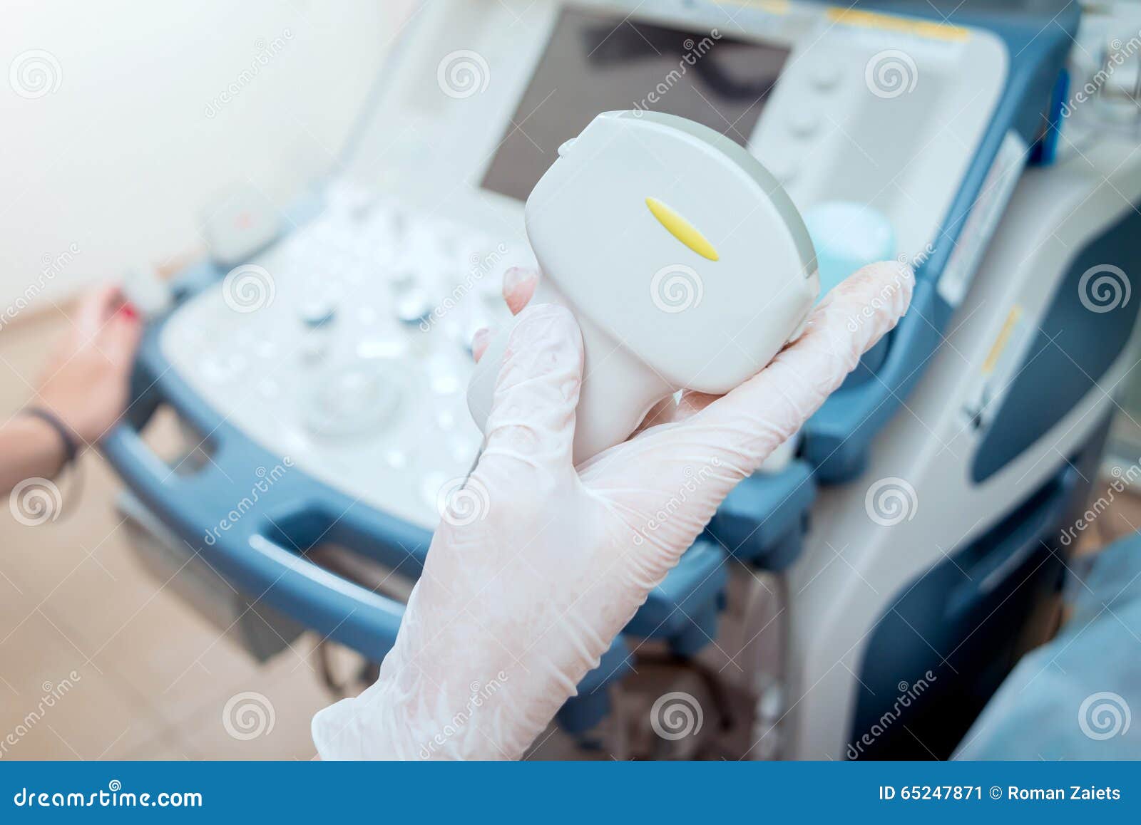 Ultrasound Scanner in the Hands Stock Image - Image of professional ...