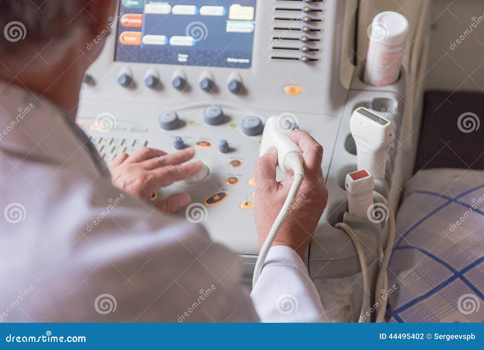 Ultrasound scanning stock photo. Image of patient, medical - 44495402