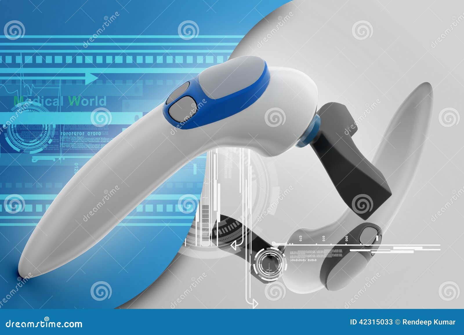 Ultrasound Tools in Modern Medicine Stock Illustration - Illustration ...