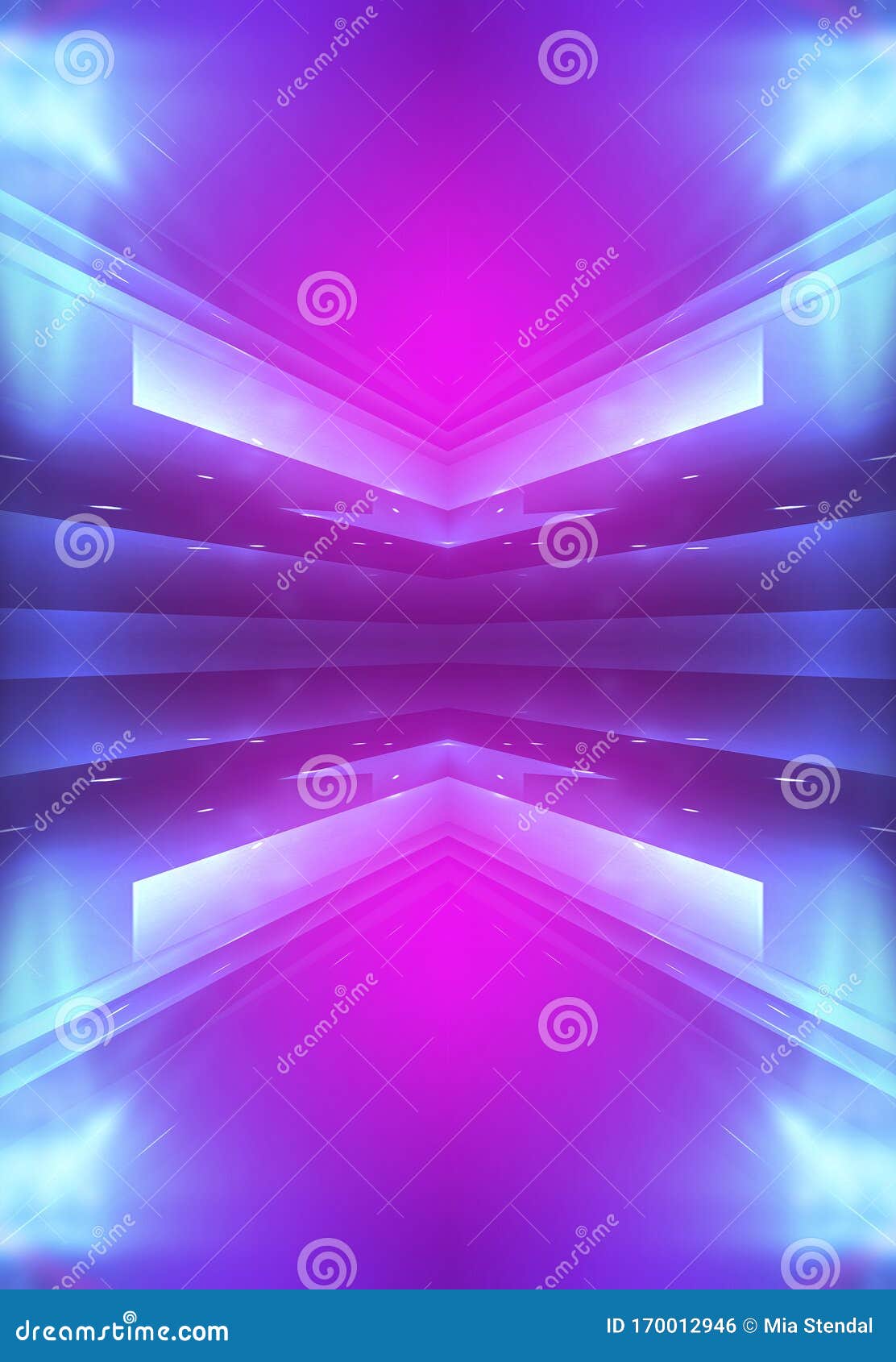 Ultraviolet Abstract Light. Light Element, Light Line. Violet and Pink ...