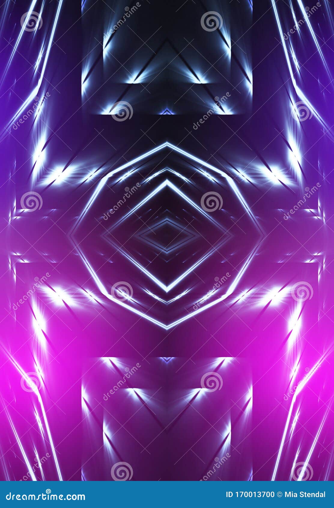 Ultraviolet Abstract Light. Light Element, Light Line. Violet and Pink ...